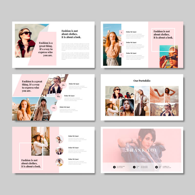 Presentación de servicios o productos de ropa o moda • TRAZOWEB